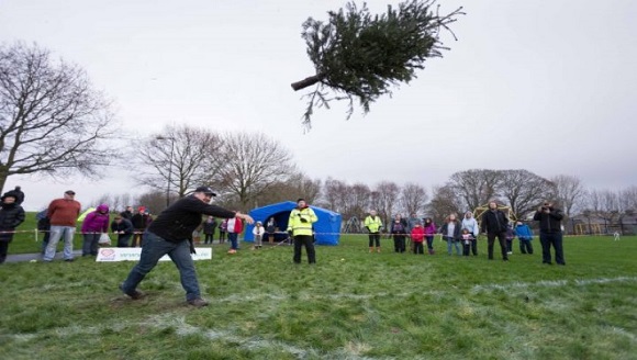 Christmas Tree Throwing Competition | Rural and community development ...